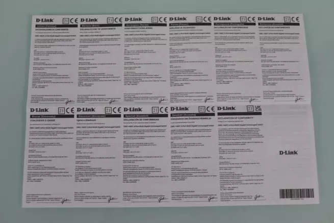 D-Link DMS-106XT Switch Declaration of Conformity