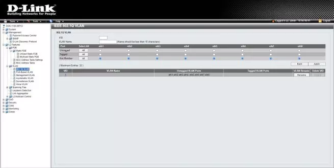 D-Link DGS-1100-08PV2: Gigabit PoE+:n hallitun kytkimen tarkistus 421_51