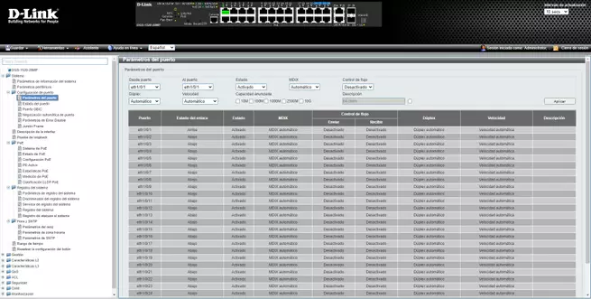 D-Link DGS-1520-28MP: Recenze L3 Multigigabit 2,5GbE a PoE+ Switch 425_42