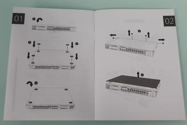 QNAP QGD-1602P Switch Fljótleg uppsetningarleiðbeiningar