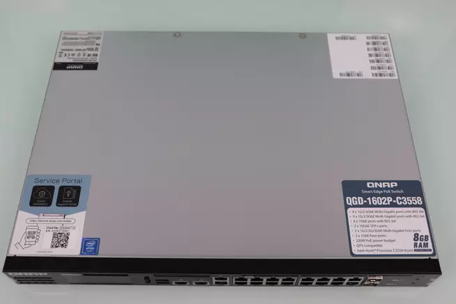 QNAP QGD-1602P Managed Switch Top