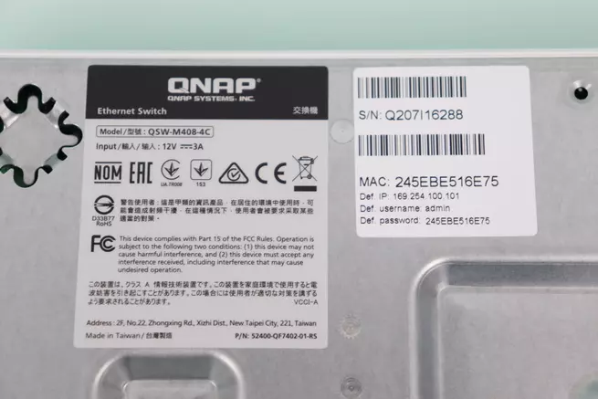 מדבקת מתג QNAP QSW-M408-4C L2