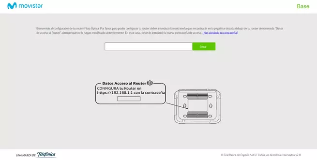 Uyiqwalasela njani i-router ye-Movistar Askey RTF8115VW kwimo yebhulorho 512_2