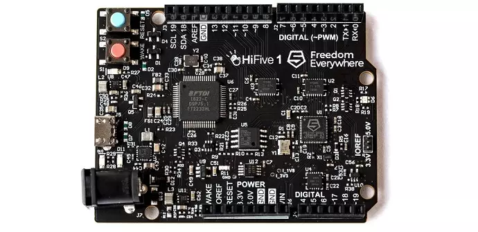 HiFive1 ପ୍ରଥମ ମୁକ୍ତ ଉତ୍ସ ବୋର୍ଡ arduino ସହିତ ସୁସଙ୍ଗତ |