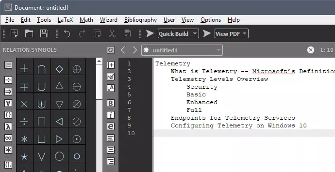 Texmaker 5.0, y fersiwn newydd