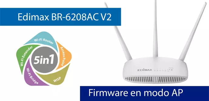 Wi-Fi кирүү чекити режиминде Edimax BR-6208AC V2 микропрограммасы менен таанышыңыз 9303_1