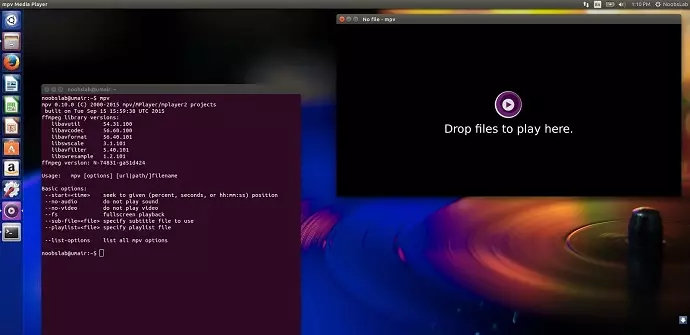 reprodutor de mídia mpv para sistemas Linux